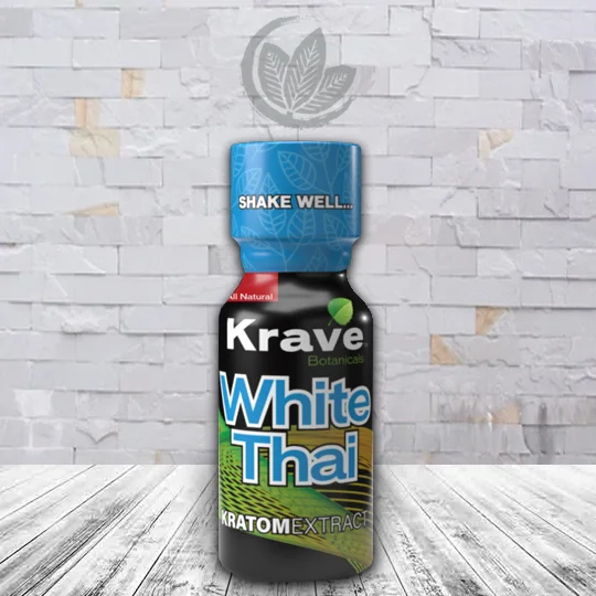 Krave Botanicals White Thai Kratom Extract Shot - Great Kratom Shop